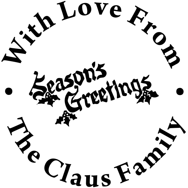 Season's Greetings Holiday Gift Stamp - Simply Stamps