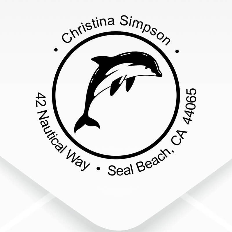 Dolphin Custom Address Stamp - Simply Stamps