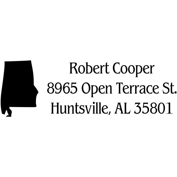 Alabama Return Address Stamp - Simply Stamps