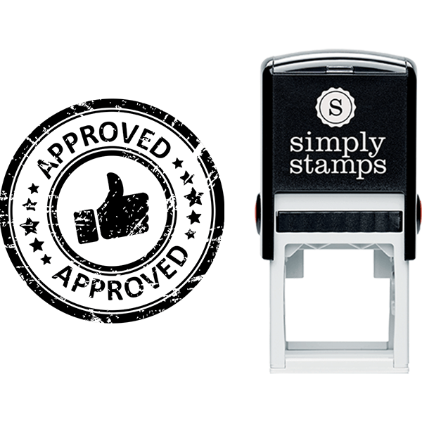 Approved with Thumbs Up Business Stamp - HC Brands