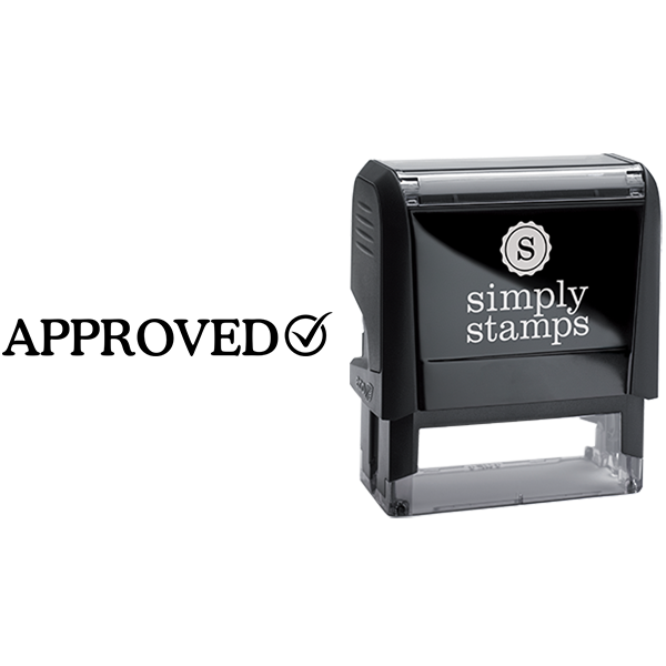Approved with Check Mark Business Stamp - HC Brands
