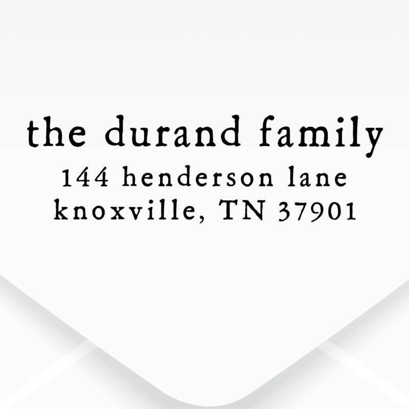 3-line Modern Custom Address Stamp - Simply Stamps