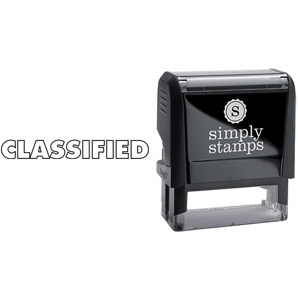 Classified in Outlined Lettering Business Stamp - HC Brands