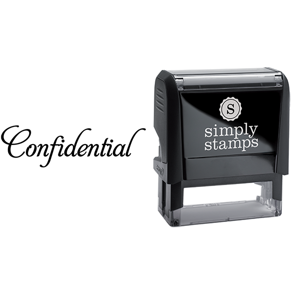 Confidential in Elegant Lettering Business Stamp - HC Brands