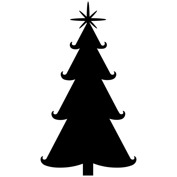 Curled Christmas Tree Craft Stamp - Simply Stamps
