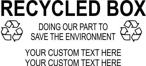 Custom Recycled Box Rubber Stamp - Simply Stamps