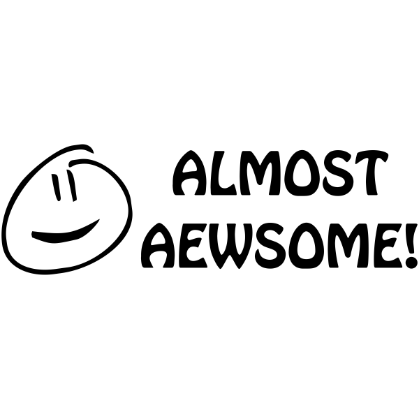 Smiley Face Almost Aewsome Teacher Stamp - Simply Stamps