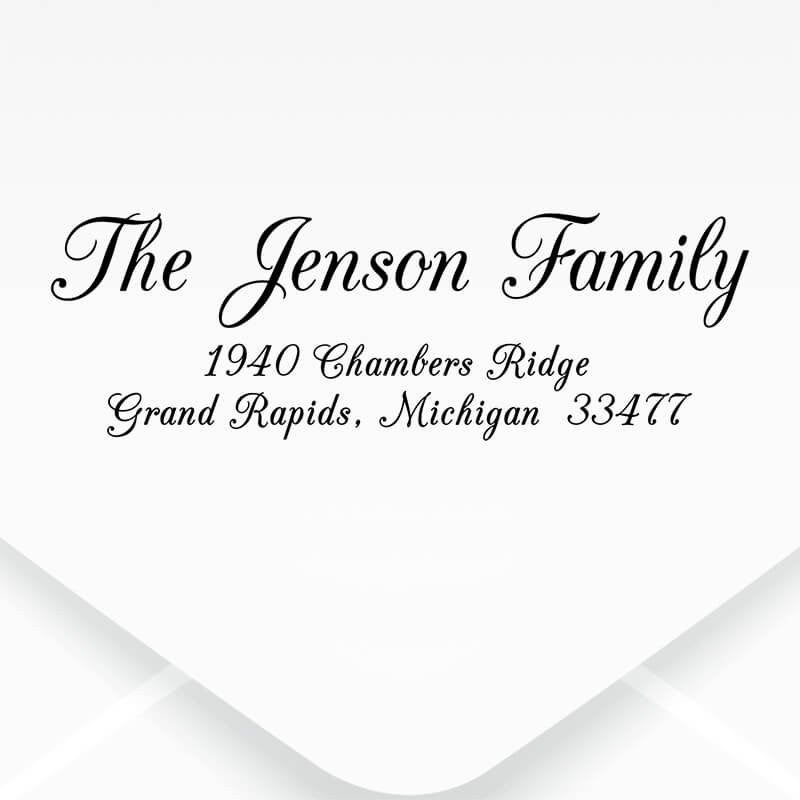 Jenson Family Handwritten Address Stamp - Simply Stamps