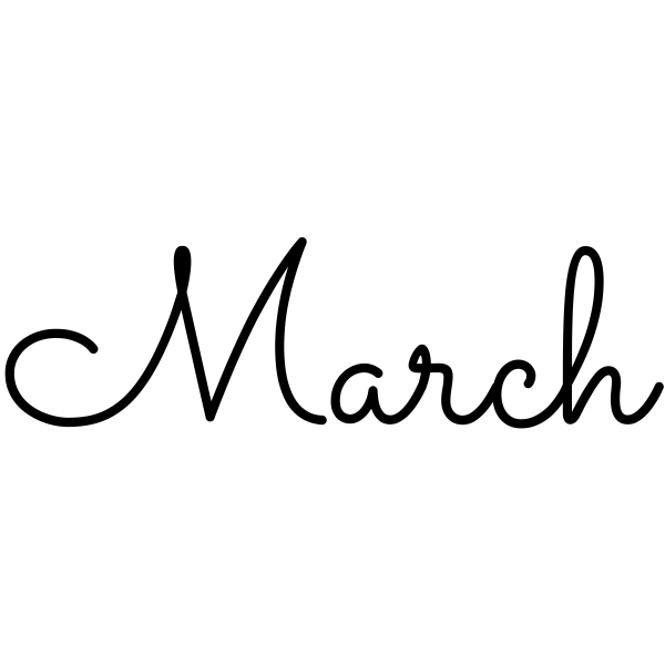 March Journal Stamp - Simply Stamps