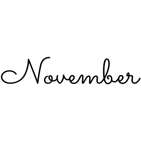 November Journal Stamp - Simply Stamps