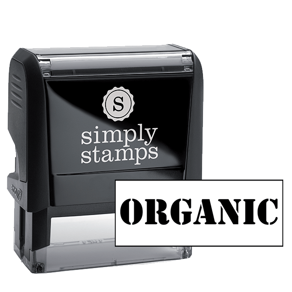 Organic Stencil Rubber Stamp - Simply Stamps