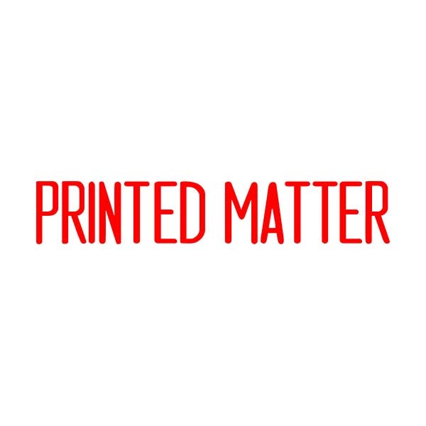 PRINTED MATTER Stock Stamp