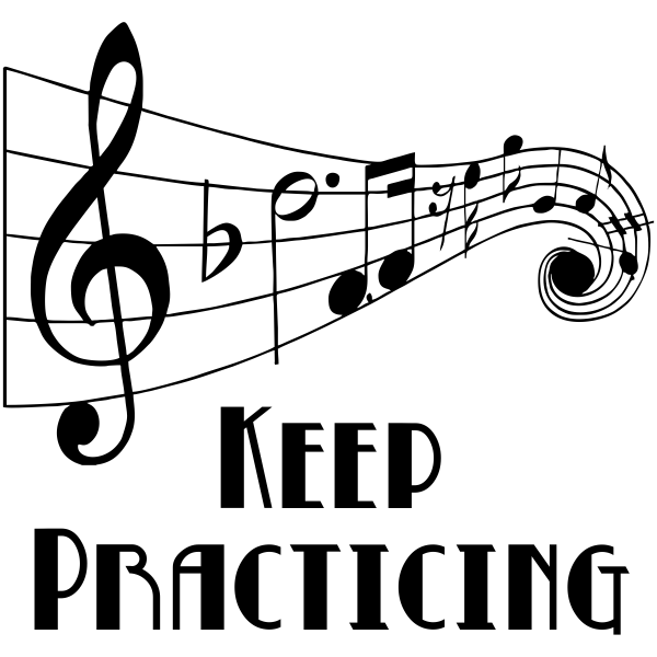 Keep Practicing Music Teacher Craft Stamp - Simply Stamps