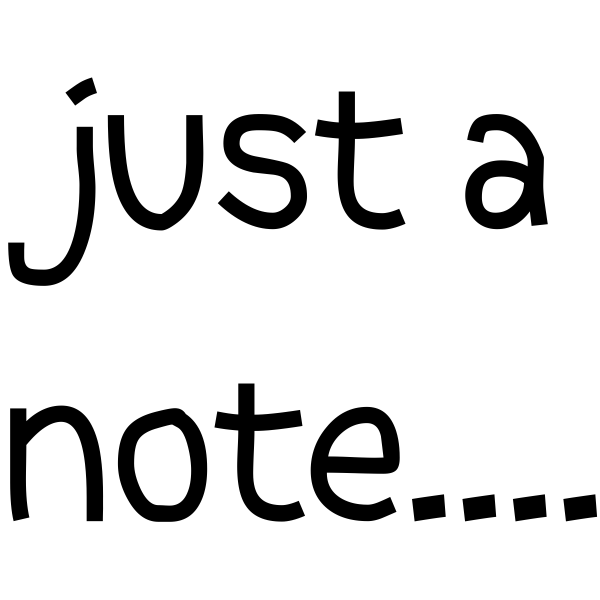 Just a Note Craft Stamp - Simply Stamps