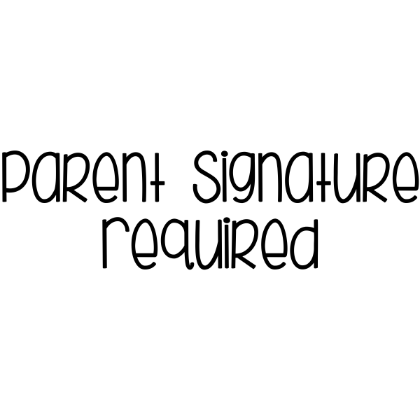 Parent Signature Required Sign and Return Teacher Stamp - Simply Stamps