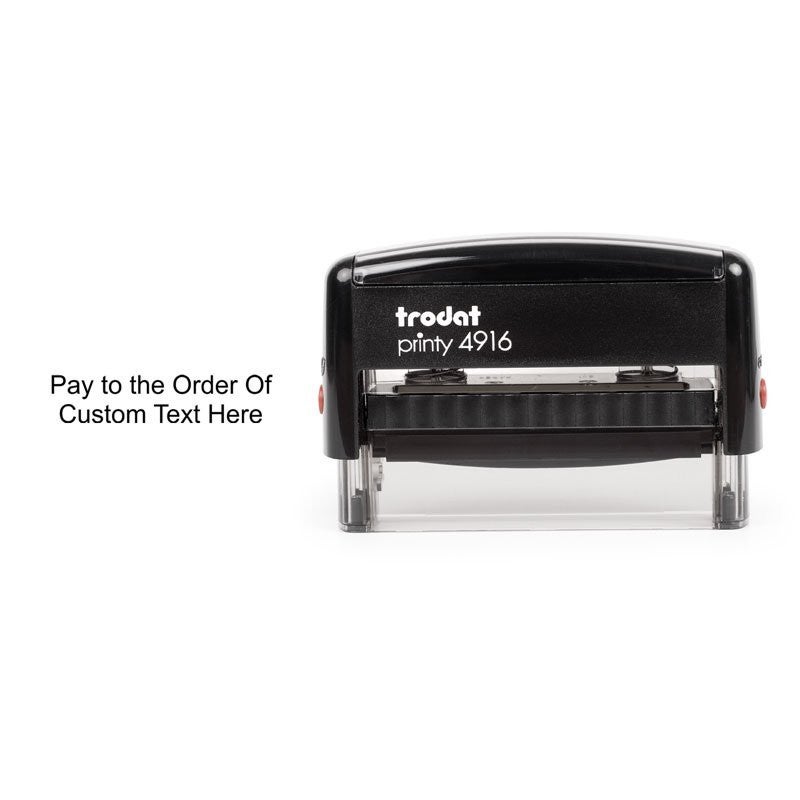 Pay To The Order Of Stamp