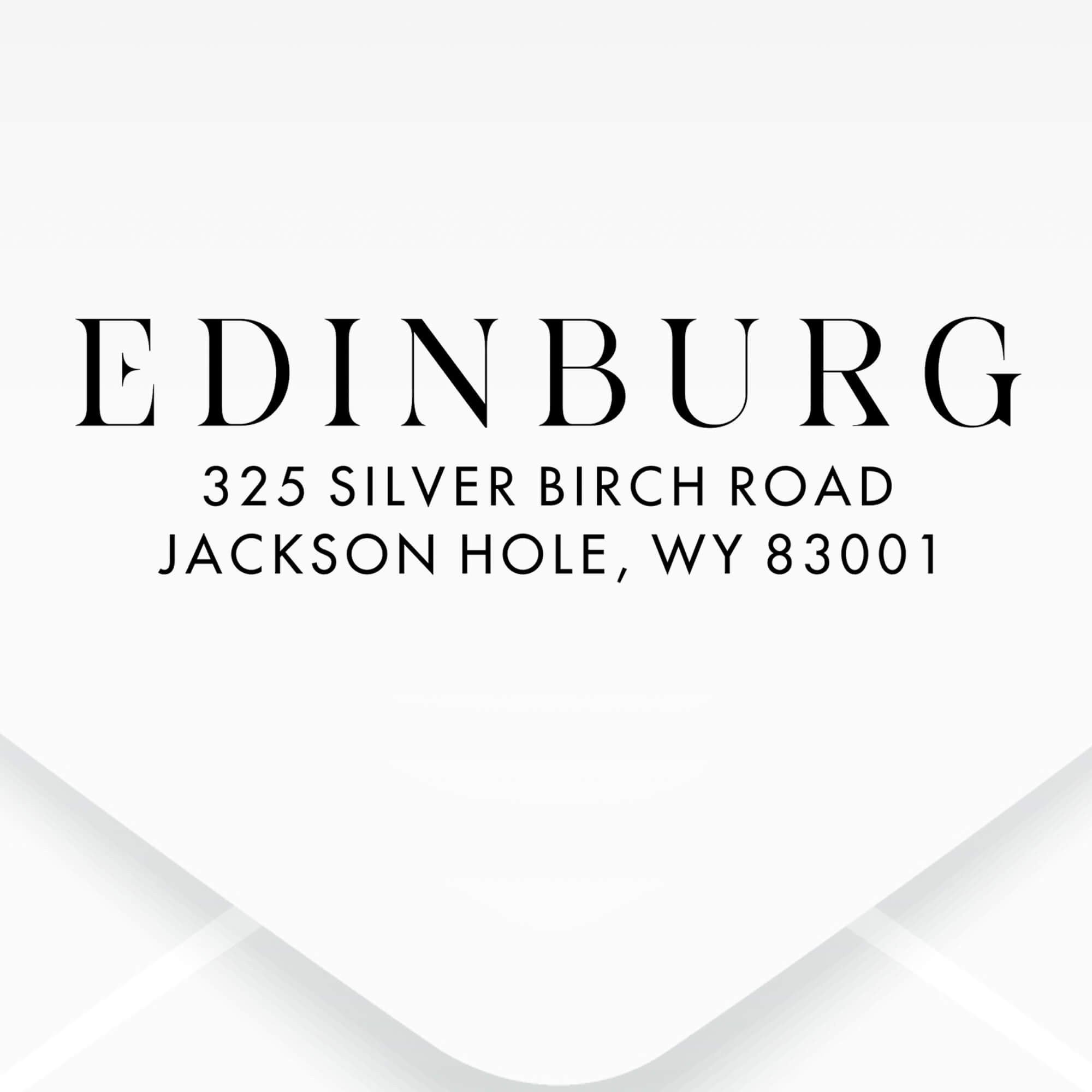 Duncan Script Address Stamp - Cursive Name - Simply Stamps