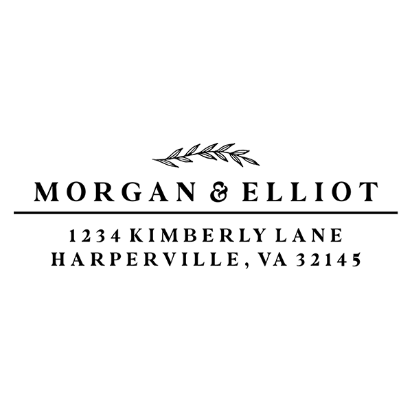 Classic Wedding Address Stamp - SimplyStamps.com