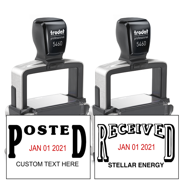 Received News Custom Line Self-Inking Dater | Simply Stamps
