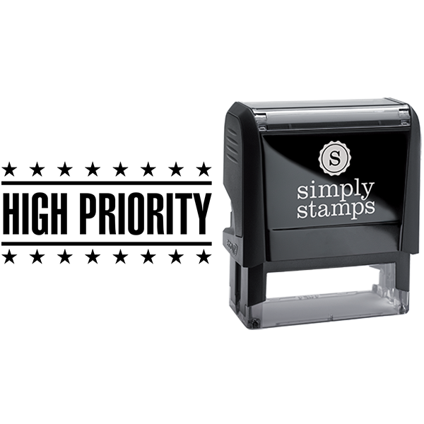 High Priority with Stars Business Stamp - HC Brands