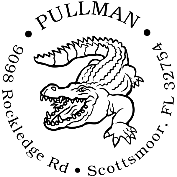 Alligator Return Address Stamp - Simply Stamps
