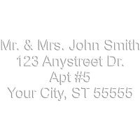 Custom 4 Line Rectangular Embosser - Simply Stamps