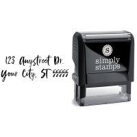 Script Custom 2 Line Stamp - Simply Stamps