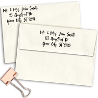 Script Custom 3 Line Stamp