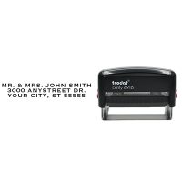 Book Style Custom 3 Line Stamp - Simply Stamps