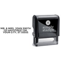 Bold Custom 3 Line Stamp - Simply Stamps