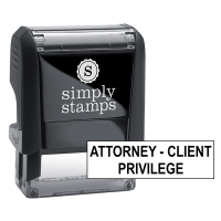Attorney Client Privilege Stock Stamp - Simply Stamps