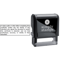 California Notary Disclosure Stamp - Simply Stamps