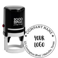 Logo with Custom Text Self-Inking Stamp - Simply Stamps