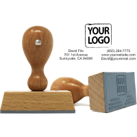 Logo Stamp with Contact Information - Simply Stamps