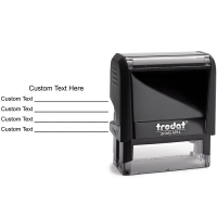 Custom 4 Line With Custom Top Text - Simply Stamps