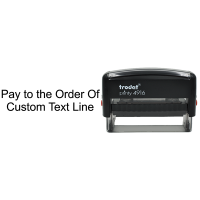 Custom Pay To The Order Of Rubber Stamp - Simply Stamps