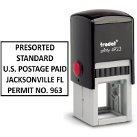 Presorted Standard Postage Paid Rubber Stamp - Simply Stamps