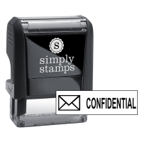 CONFIDENTIAL Letter Rubber Stamp - Simply Stamps