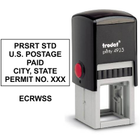 EDDM Multi-Line Postage Rubber Stamp - Simply Stamps