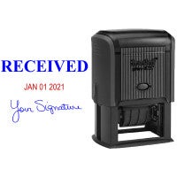 RECEIVED With Your Signature Date Stamp | Simply Stamps