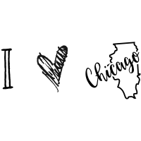 I Love Illinois Rubber Stamp - Simply Stamps