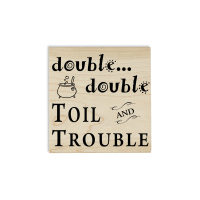 Double Double Toil & Trouble Craft Stamp - Simply Stamps
