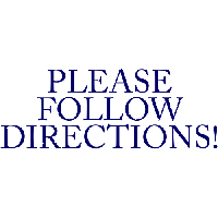 Please Follow Directions! Teacher Feedback Stamp - Simply Stamps