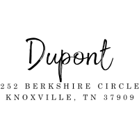 Dupont Brush Return Address Stamp - Simply Stamps