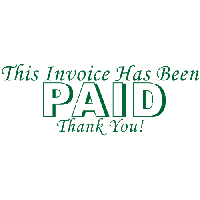 Paid Invoice Thank You Rubber Stamp - Simply Stamps