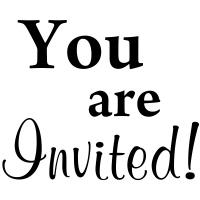 You are Invited! Craft Stamp - Simply Stamps