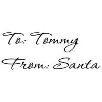 Santa Signature - To Child From Santa Stamp - Simply Stamps