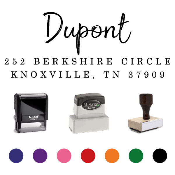 Dupont Brush Return Address Stamp - Simply Stamps