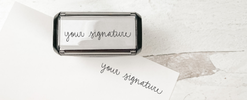 Signature & Initial Stamps | Simply Stamps